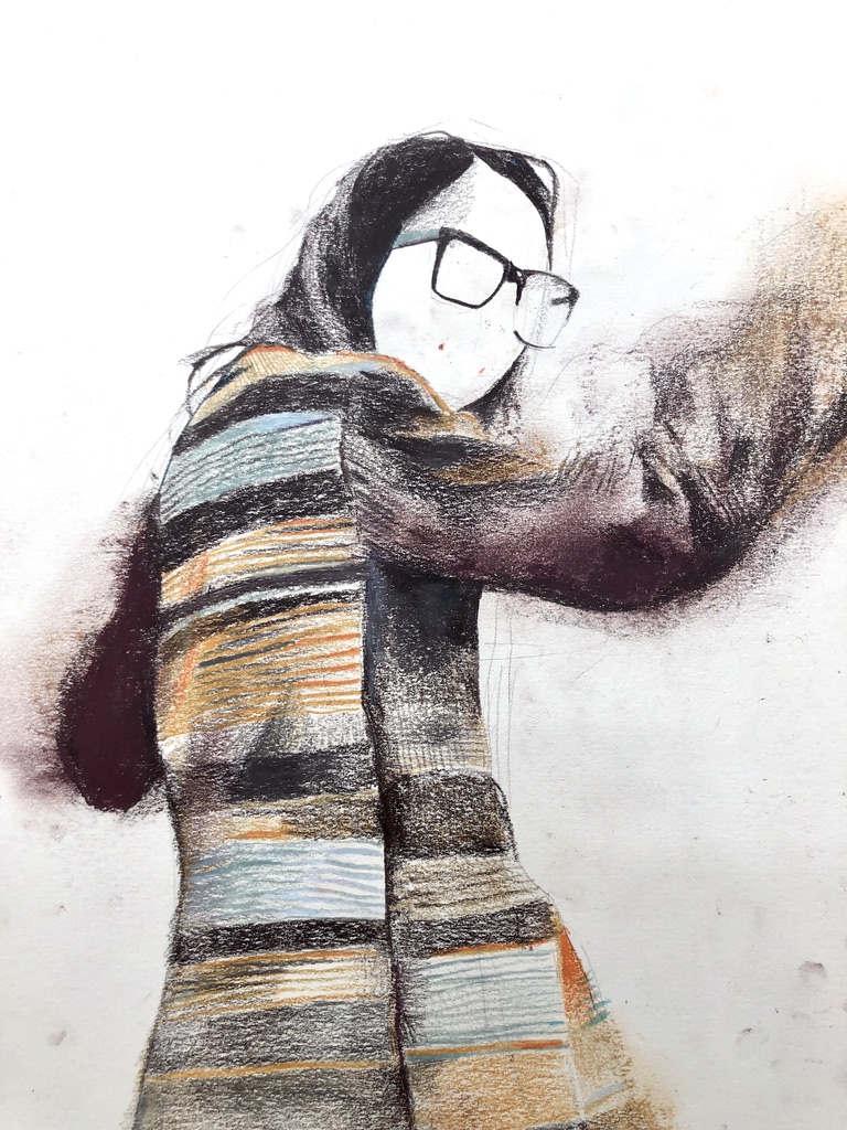 Spotlight on Student Art: Waverly Wang: Drawing ii – The Muddraker